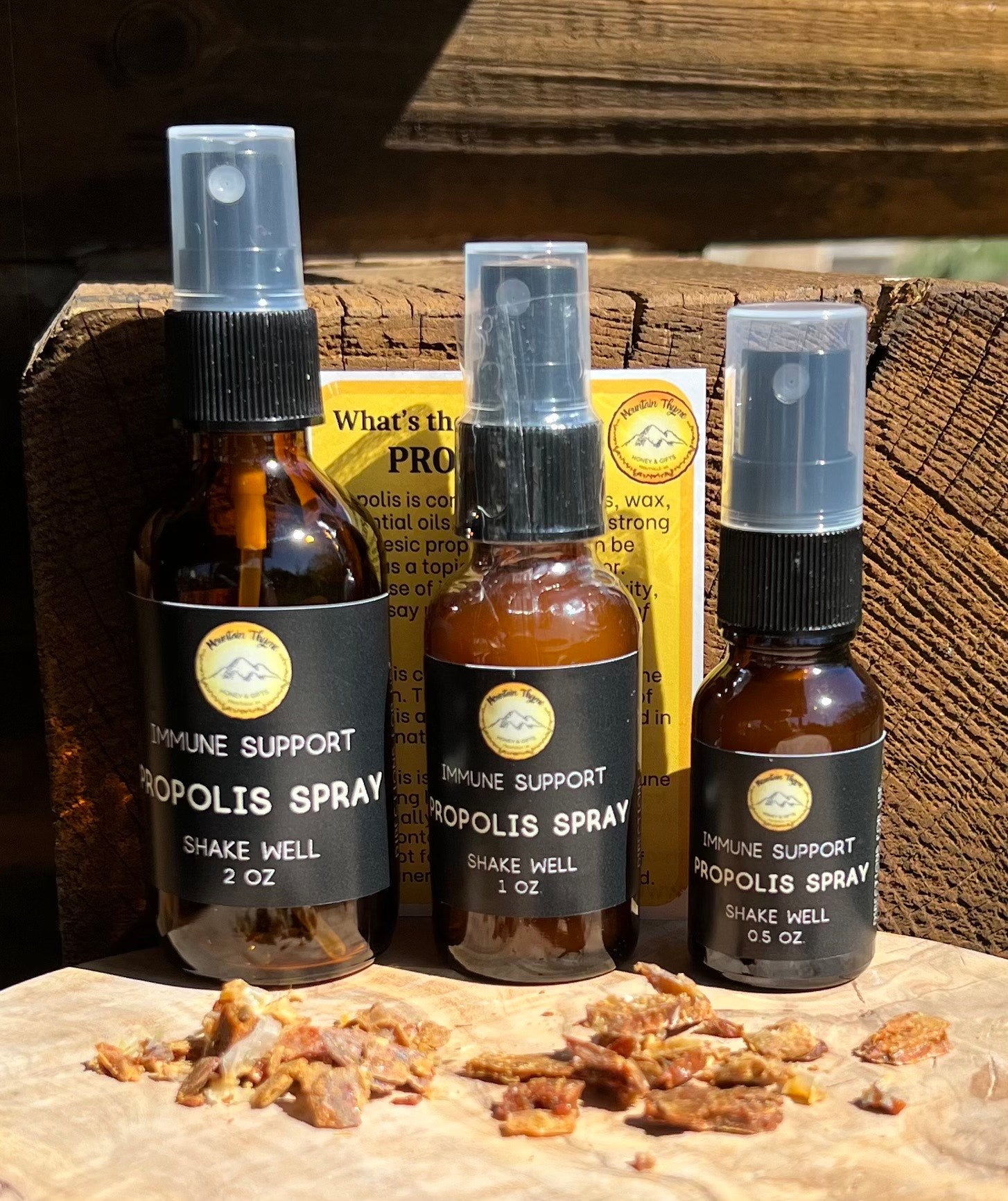 Immune Support Propolis Throat Spray | Mountain Thyme Honey & Gifts, LLC
